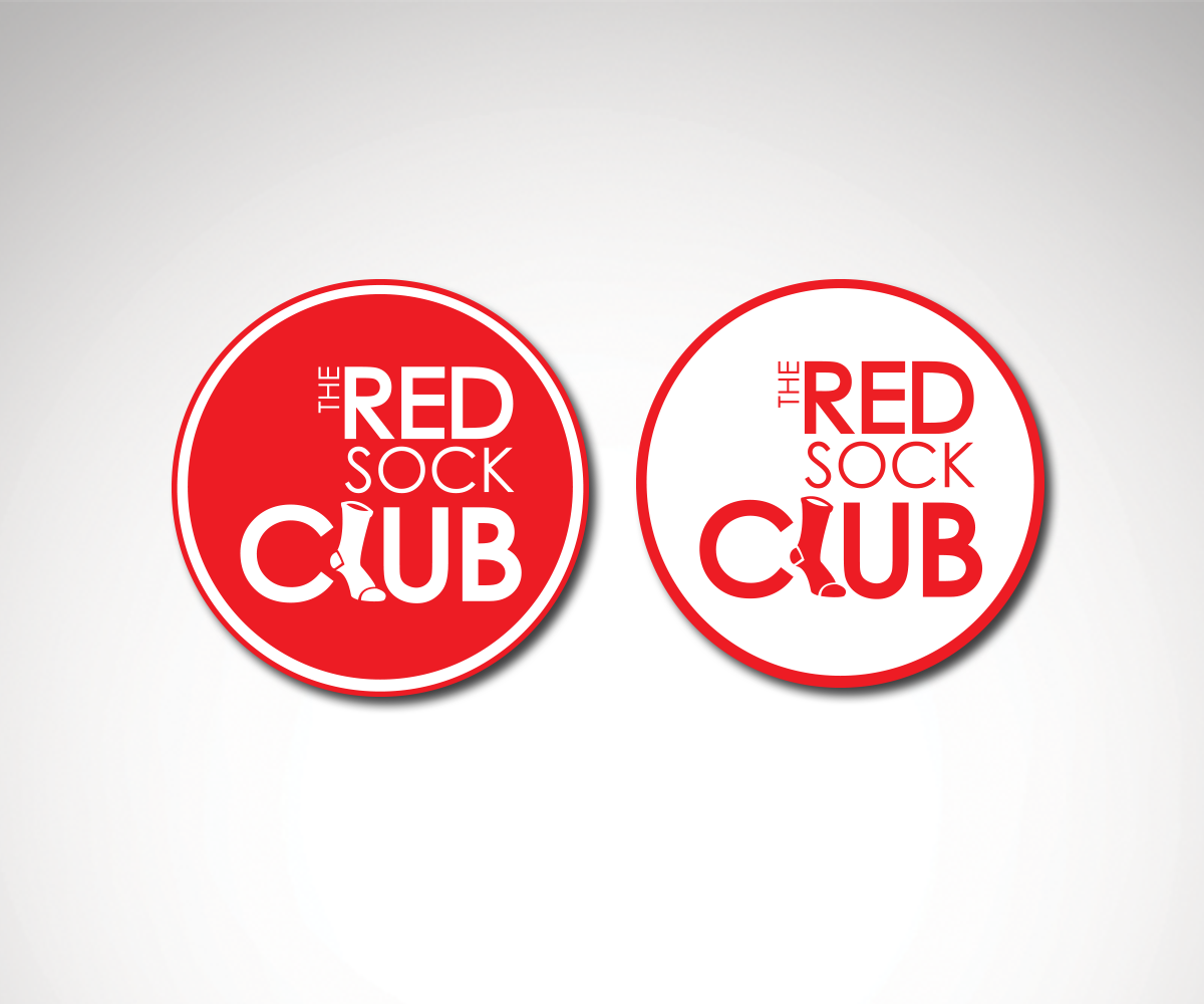 Bold, Modern, Clothing Logo Design for THE RED SOCK CLUB by Edgeukated ...