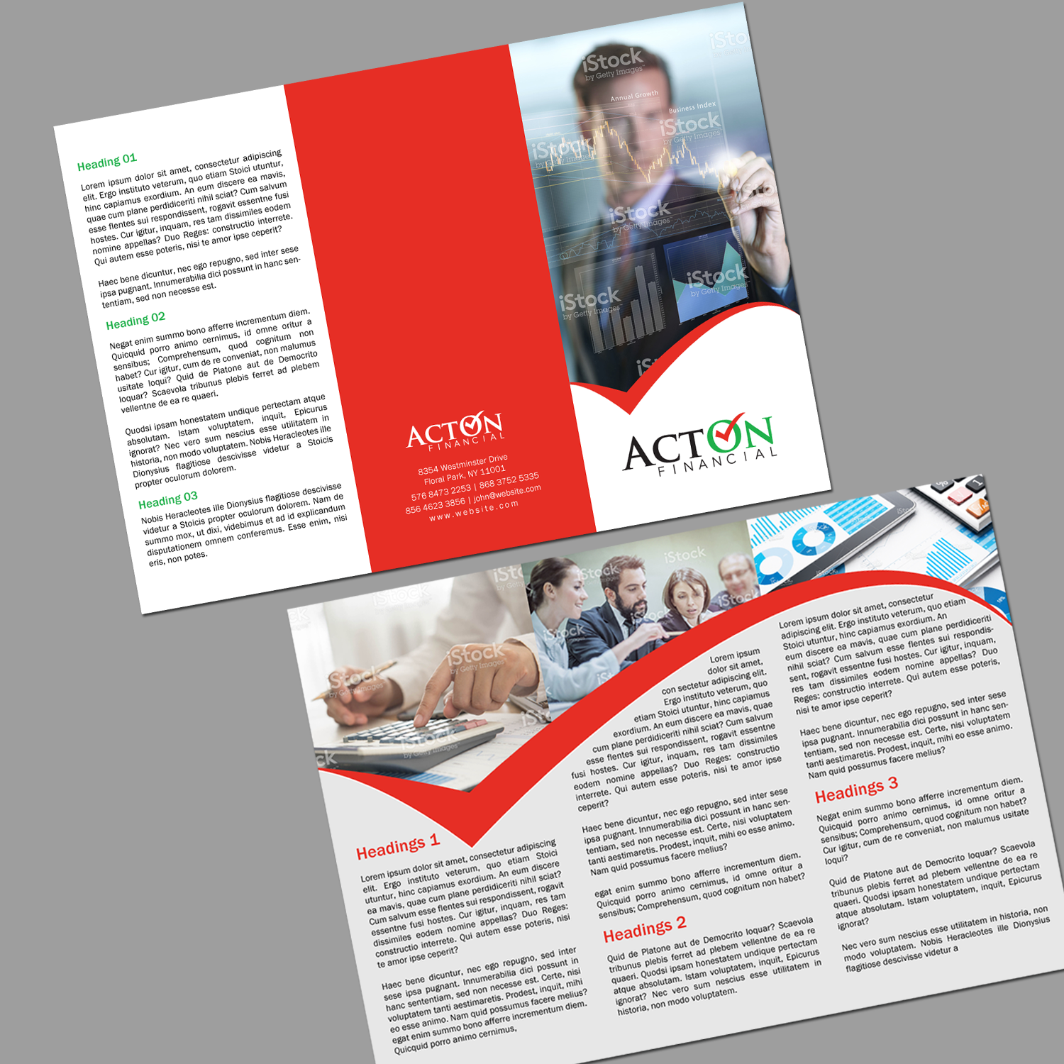 Bold, Modern, Accounting Stationery Design for ActOn Financial by Brand ...