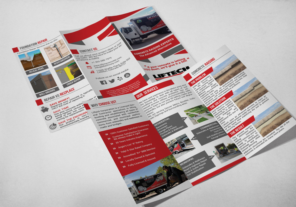 Elegant, Playful, It Company Flyer Design for Liftech Corporation by ...