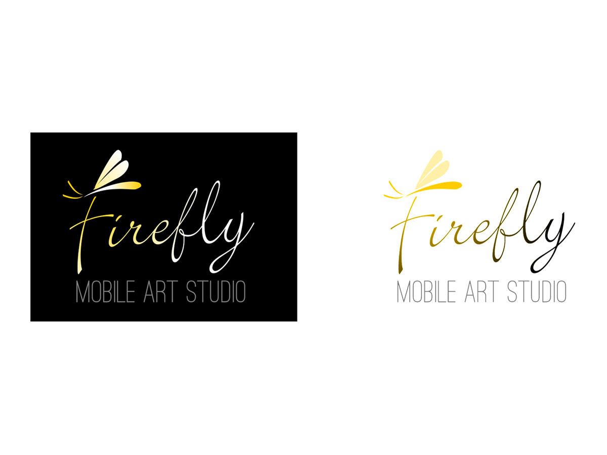 Bold, Playful, Paint Logo Design for Firefly Mobile Art Studio by vladst2004 | Design #2376603