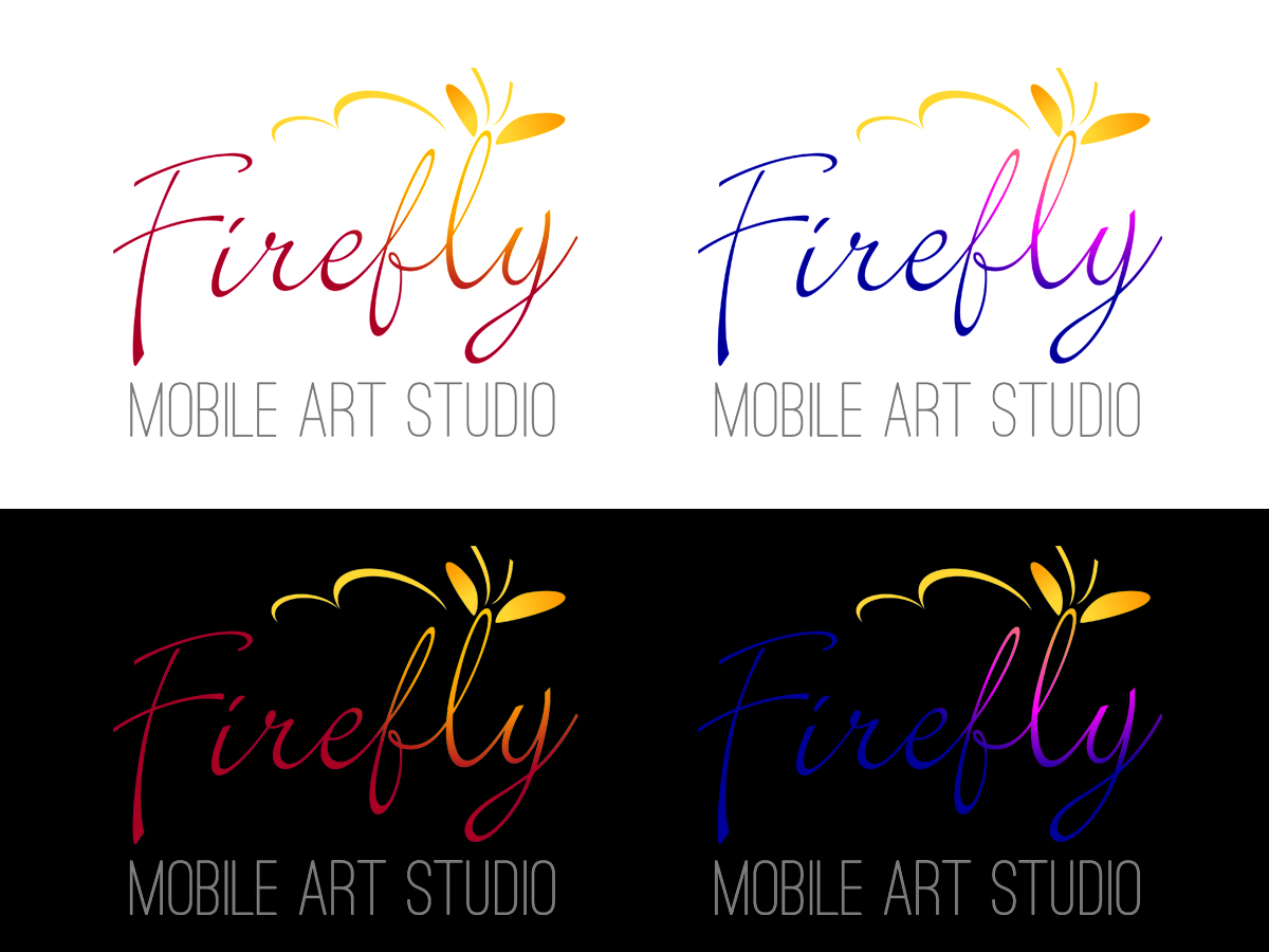 Bold, Playful, Paint Logo Design for Firefly Mobile Art Studio by vladst2004 | Design #2379609