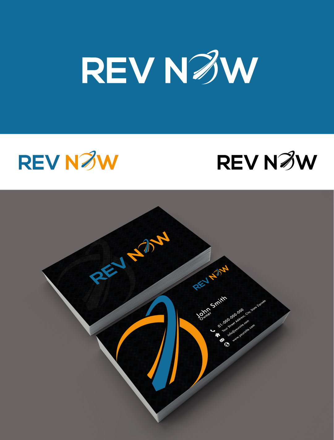 Upmarket, Bold, Business Logo Design for Rev Now by pegasusmultimediagh ...