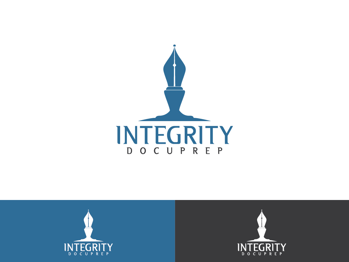 Elegant, Serious Logo Design for Integrity Docuprep by AlisoyArt Studio ...