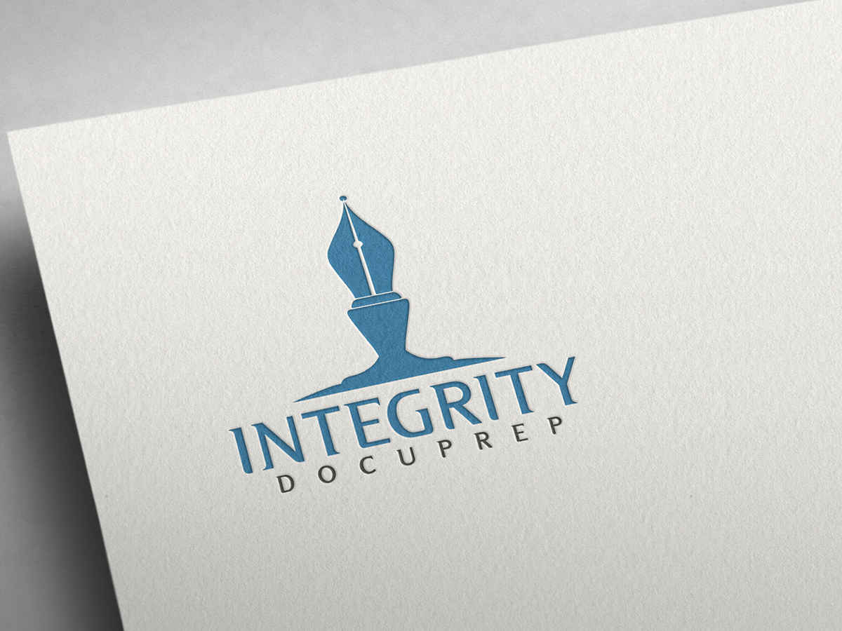 Elegant, Serious Logo Design for Integrity Docuprep by AlisoyArt Studio ...