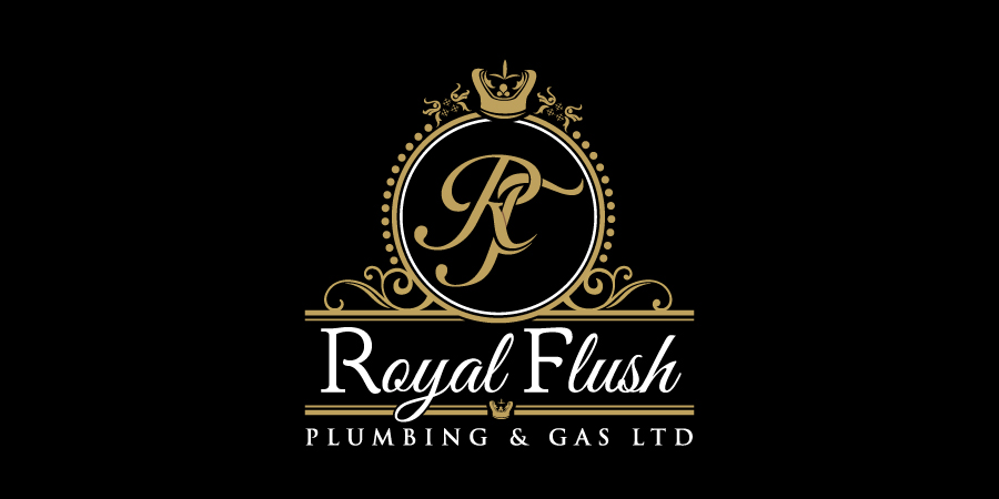 Serious, Bold, Plumbing Logo Design for Royal Flush Plumbing & Gas Ltd ...