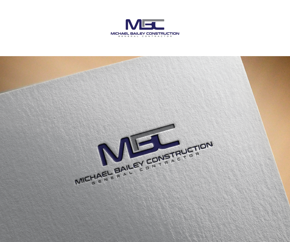 Bold, Serious, Construction Company Logo Design for Michael Bailey ...