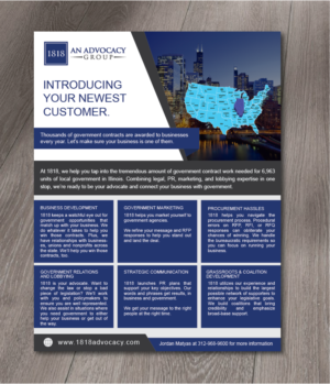 Government Contracts One Page Marketing Piece | 17 Flyer Designs for a ...