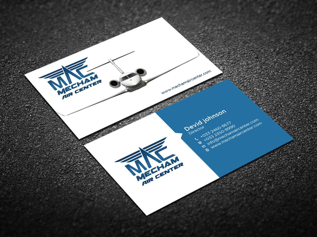 Bold, Upmarket, Airport Business Card Design for a Company by Verified ...