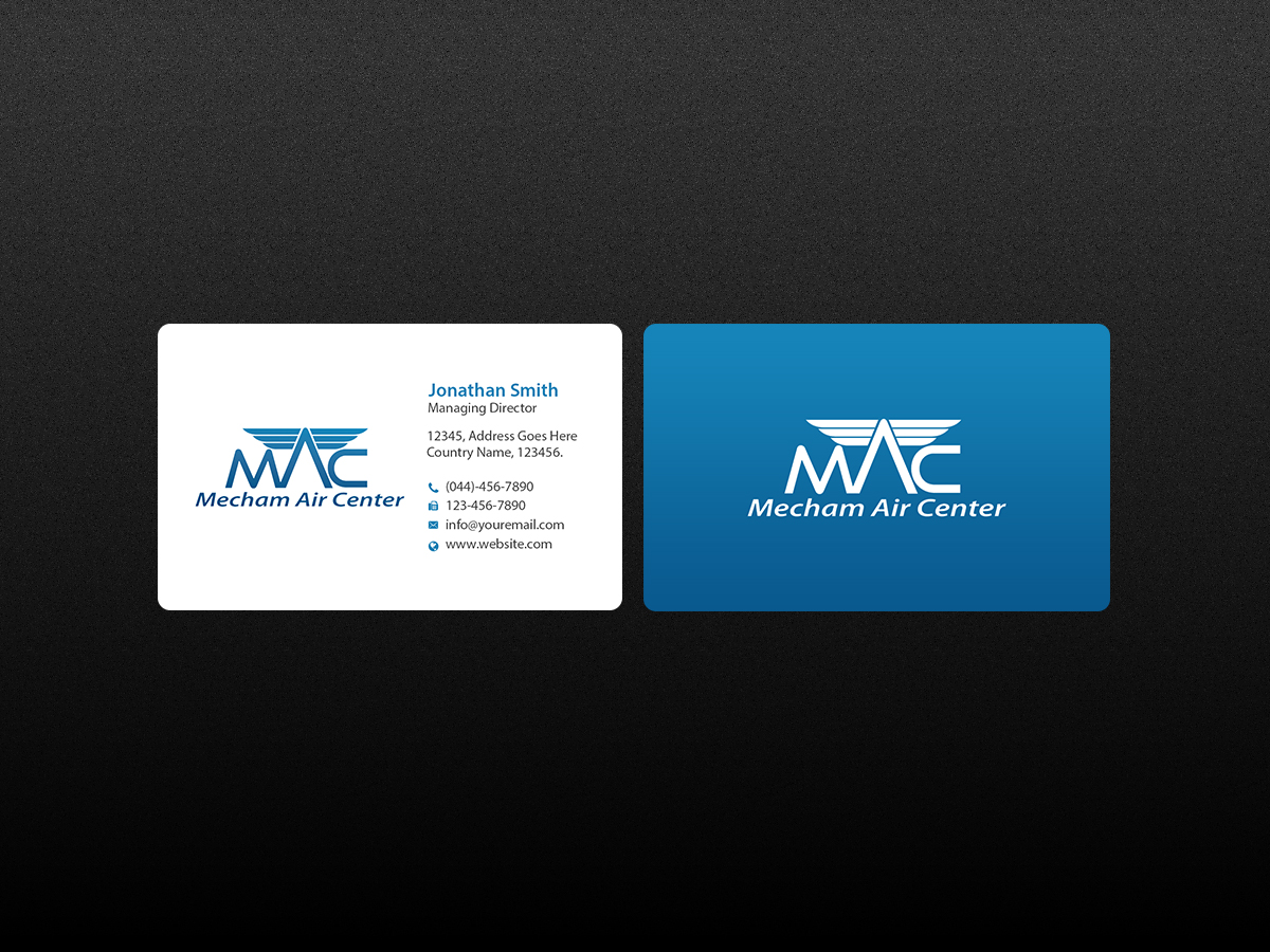 Bold, Upmarket, Airport Business Card Design for a Company by Creations ...