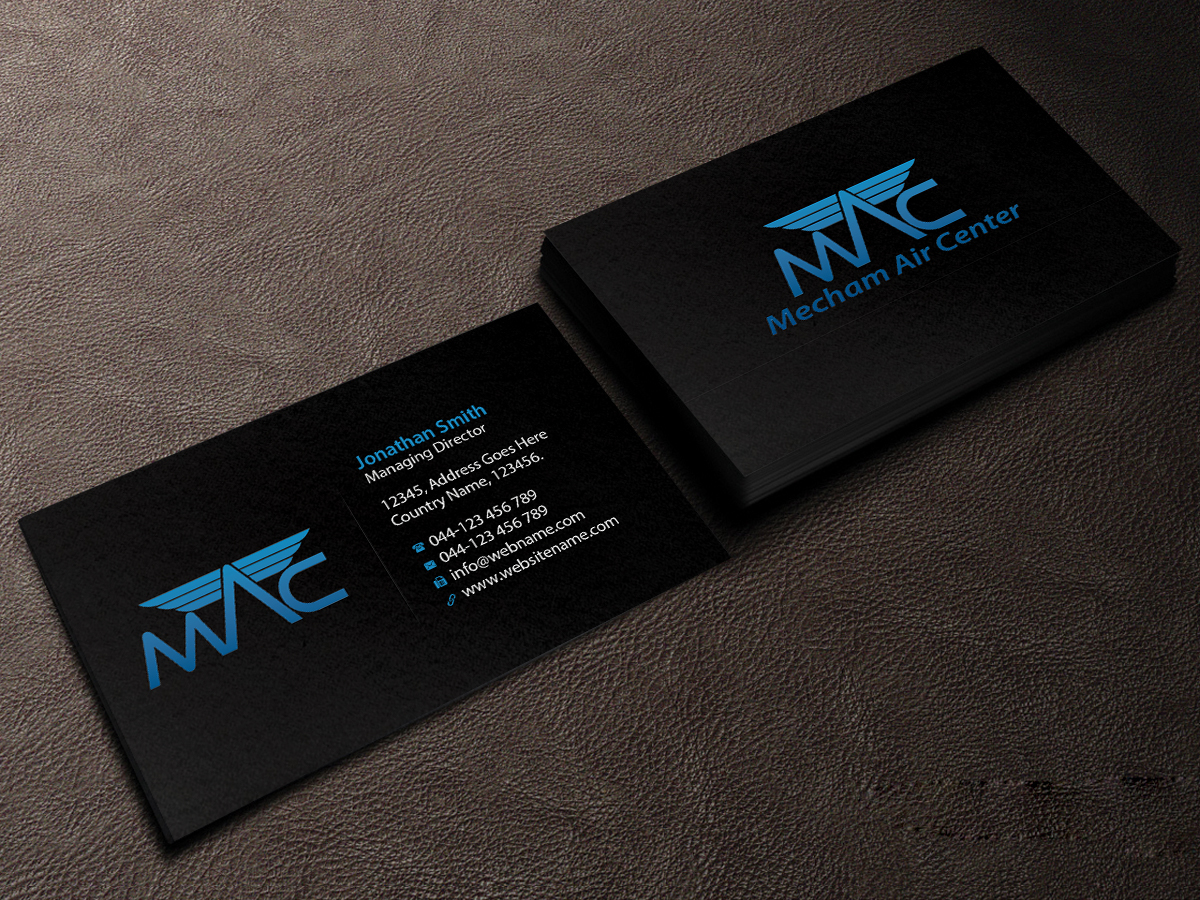Bold, Upmarket, Airport Business Card Design for a Company by Creations ...
