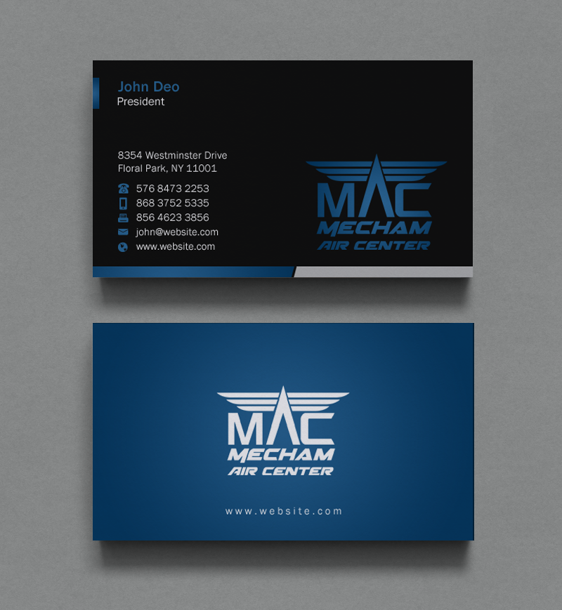 Bold, Upmarket, Airport Business Card Design for a Company by Brand aid ...
