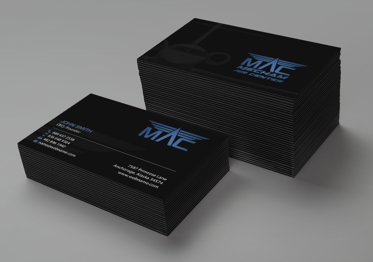 Bold, Upmarket, Airport Business Card Design for a Company by ...
