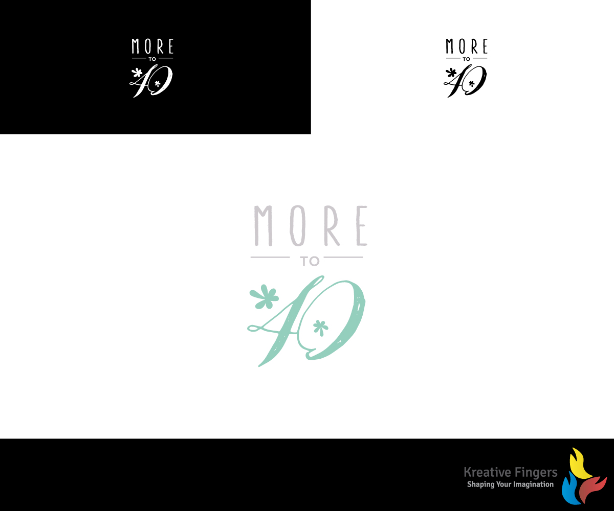 Elegant, Modern, Media Logo Design for More to 40 by Kreative Fingers ...
