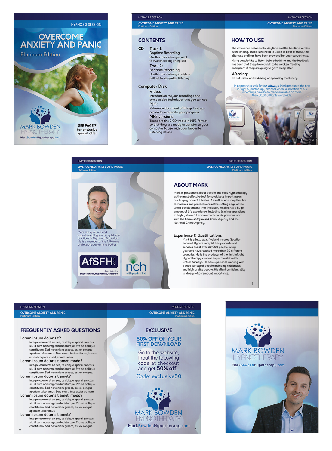 Professional, Elegant, Hypnotherapy Brochure Design for a Company by ...