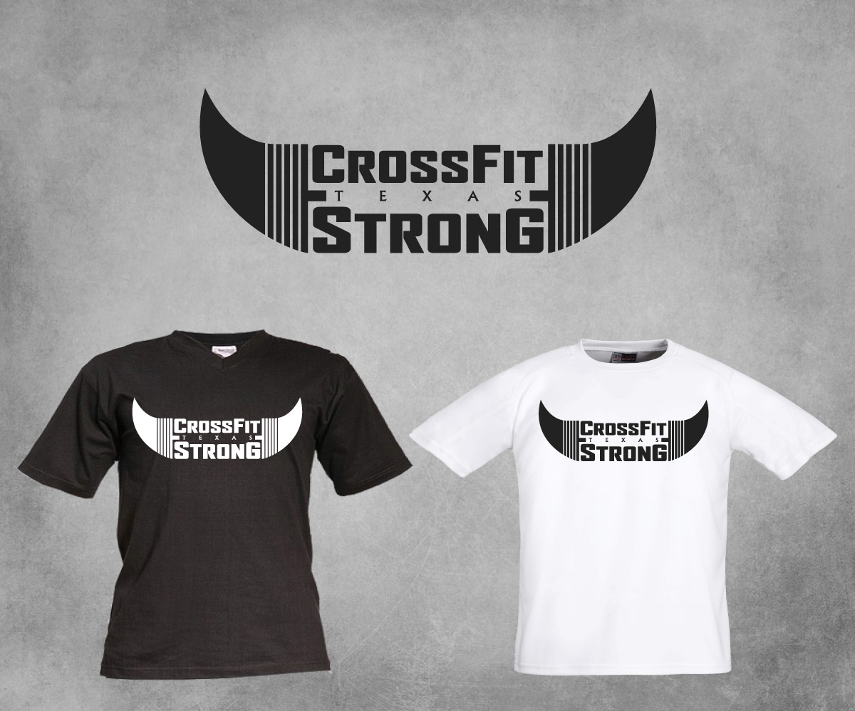 Bold, Serious, Gym T-shirt Design for CrossFit Strong by SpaGGy ...