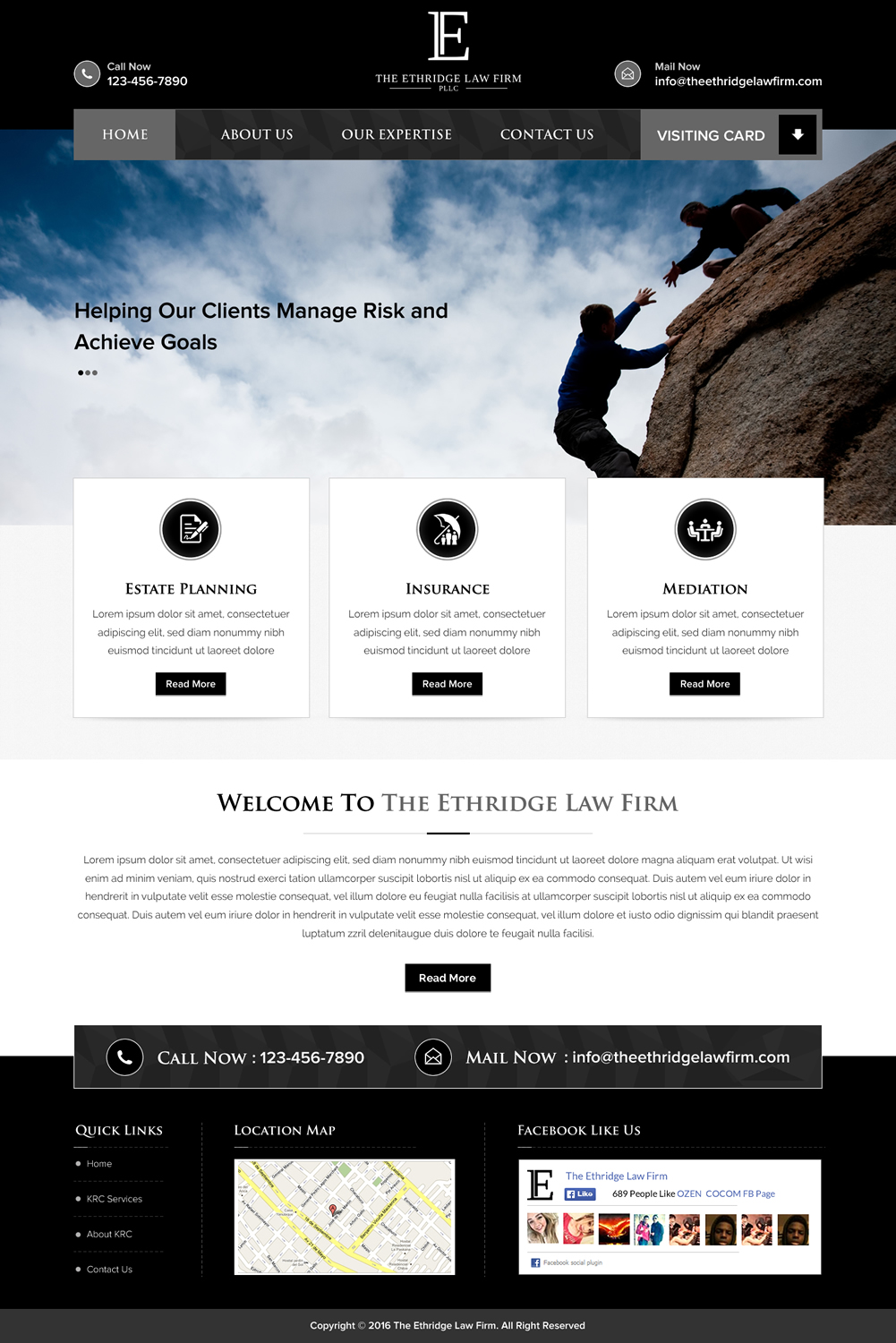 Bold, Modern, Legal Web Design for The Ethridge Law Firm, PLLC by Sbss ...