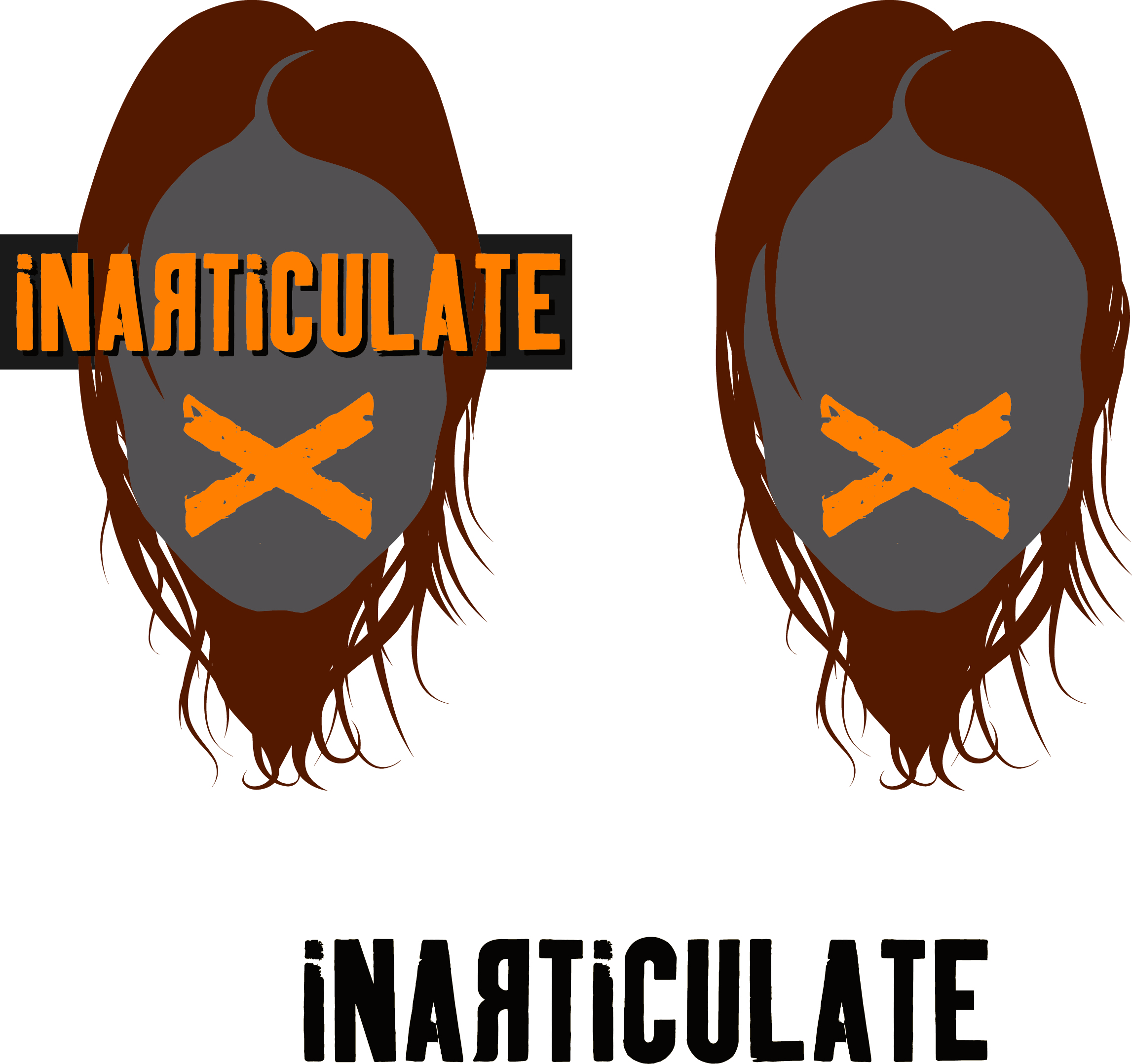 Band Logo Design for inarticulate by Dan Mohr | Design #30458