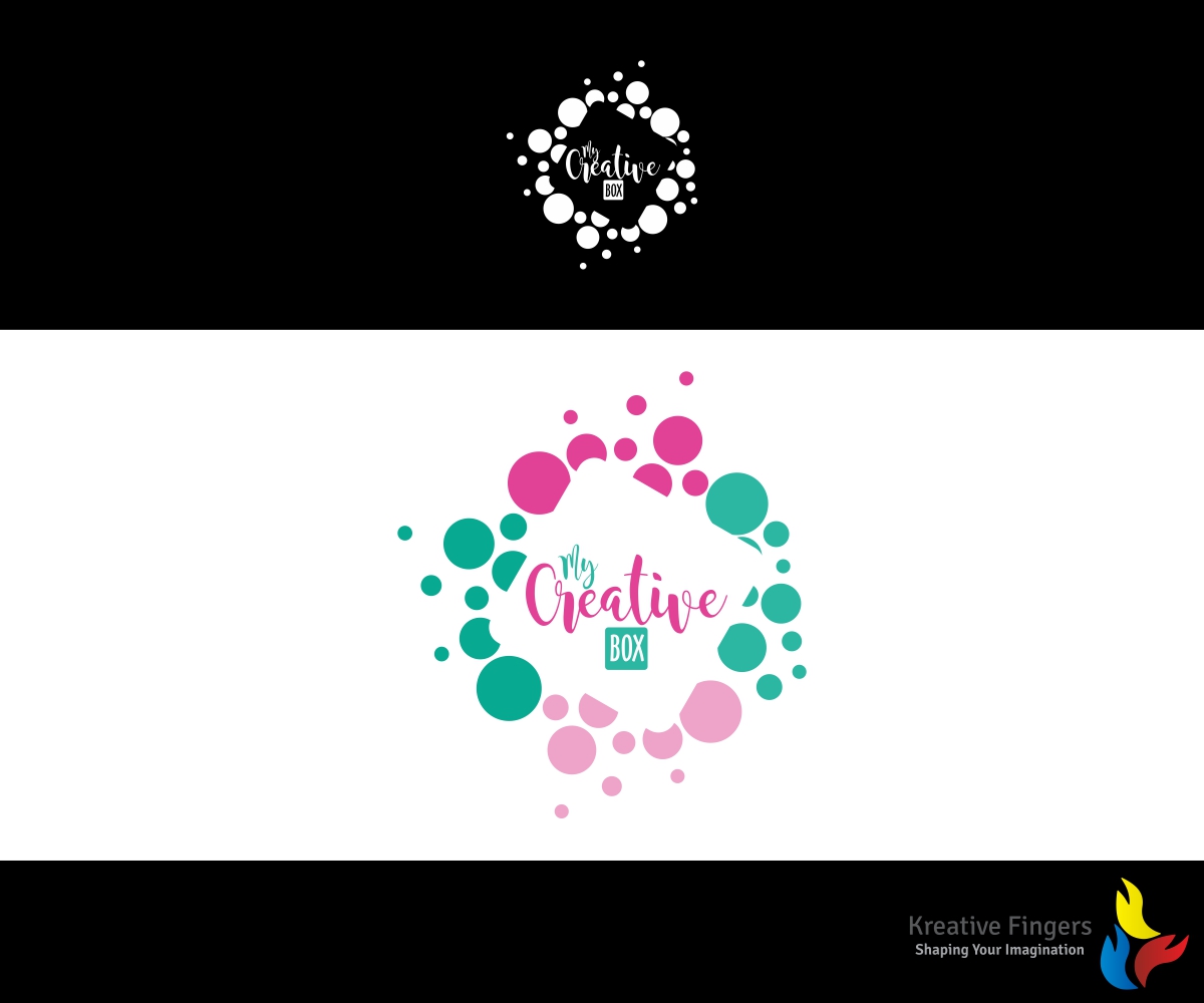Playful, Colorful Logo Design for My Creative Box by Kreative Fingers ...