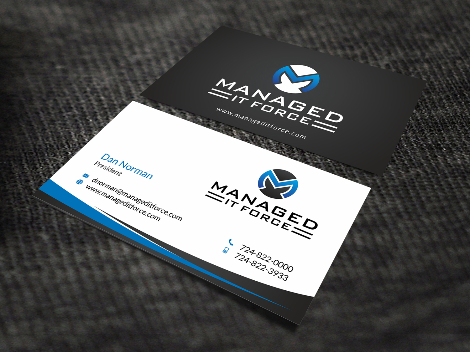Bold, Modern, Information Technology Business Card Design for Managed ...