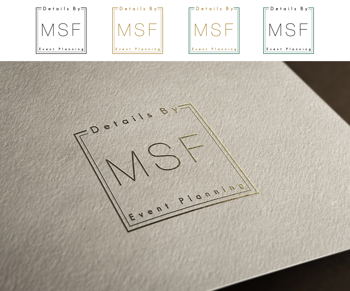 Serious, Elegant, Event Planning Logo Design for Details by MSF by ...