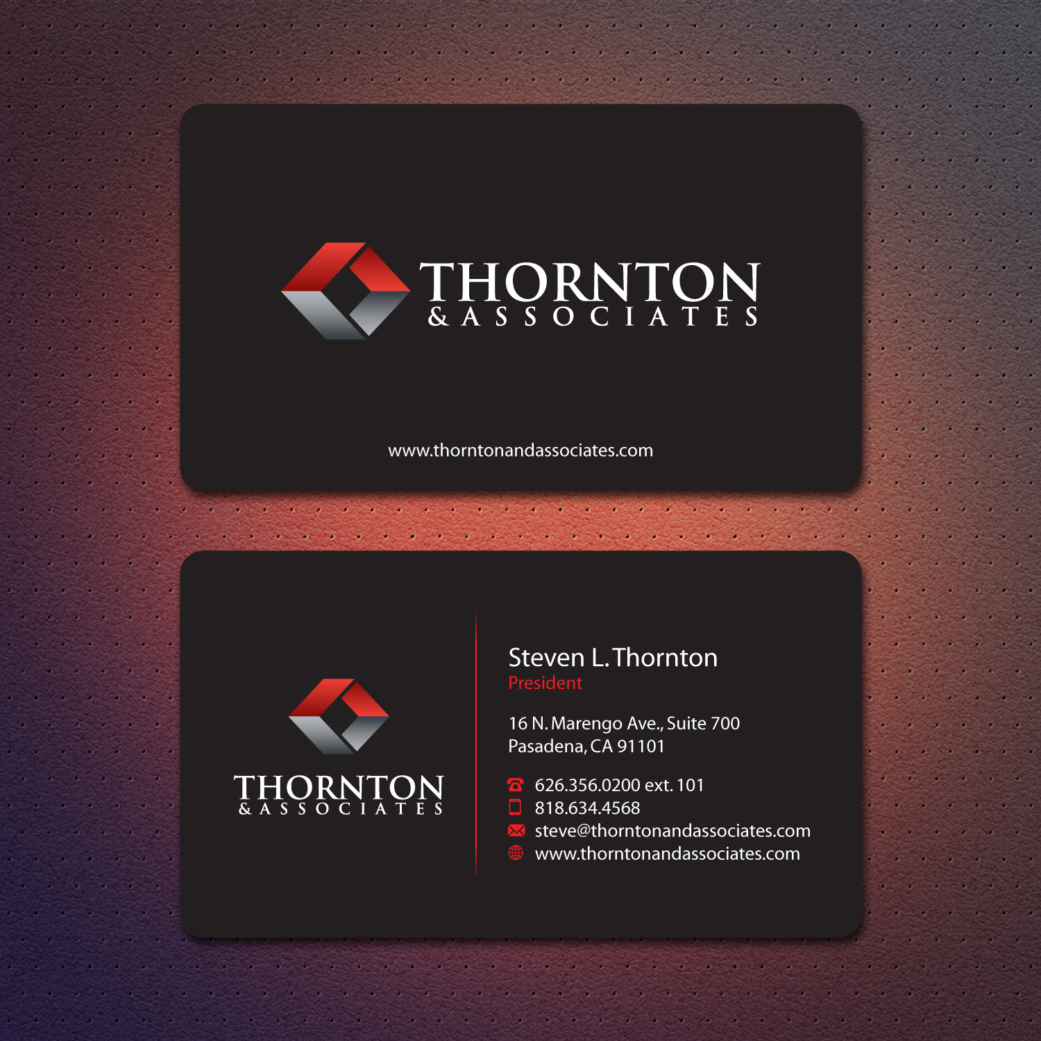 Serious, Modern, Financial Service Business Card Design for Thornton ...