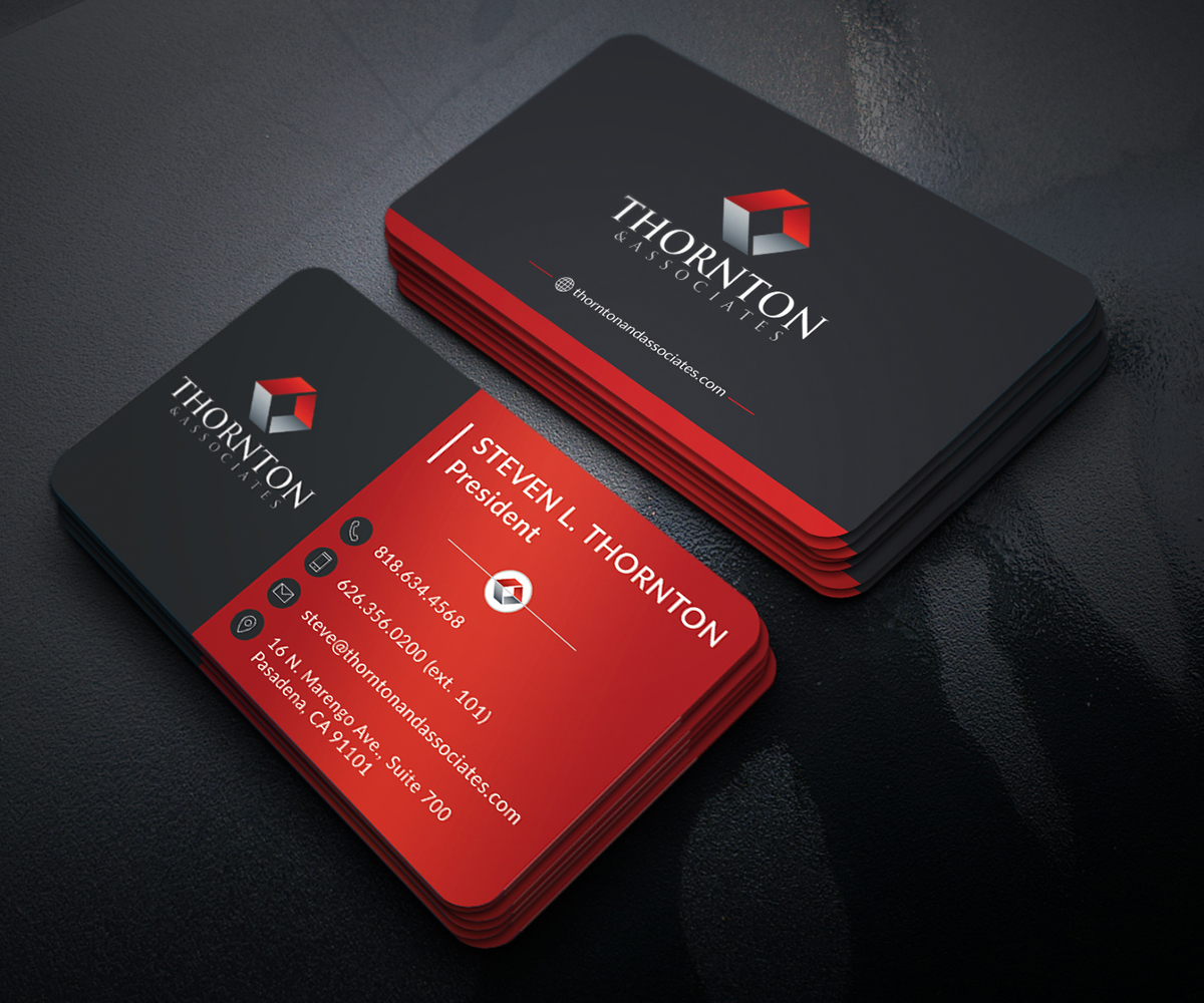 Serious, Modern, Financial Service Business Card Design for Thornton ...