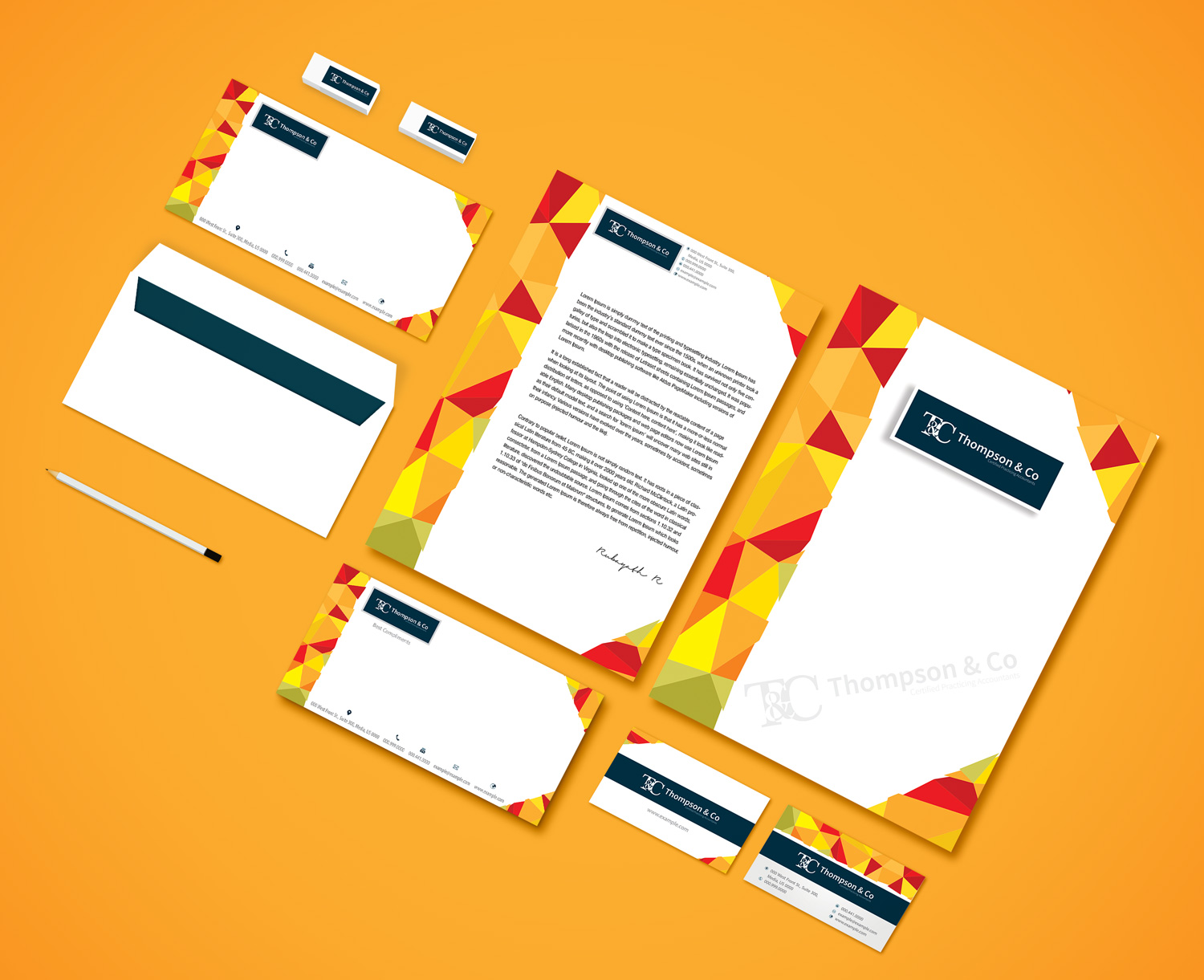 Modern, Colorful Stationery Design for a Company by Petter Goms ...