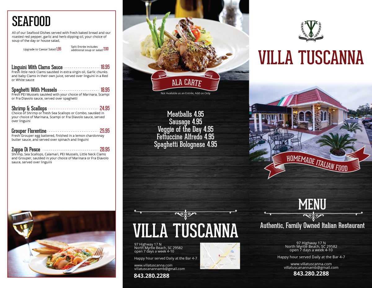 Elegant, Modern, Restaurant Menu Design for a Company by Sergio Coelho ...