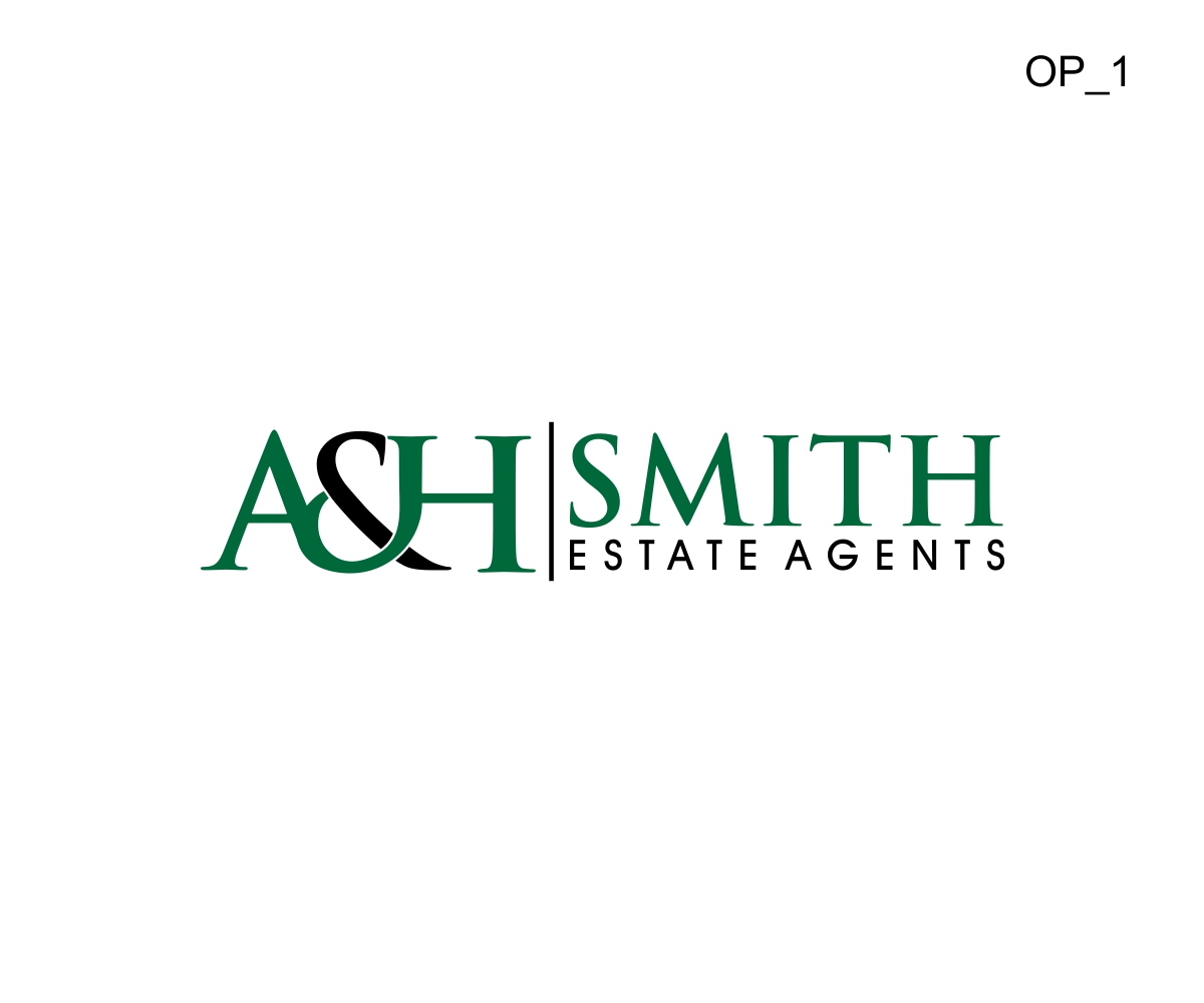Bold, Modern, Property Logo Design for A&H Smith Estate Agents by ...
