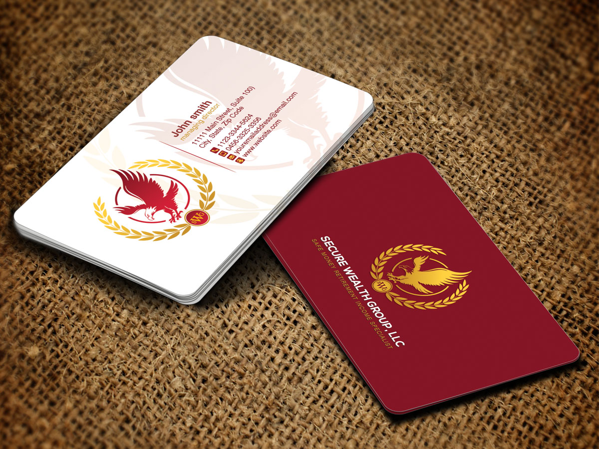 Professional, Bold, Insurance Business Card Design for Secure Wealth ...