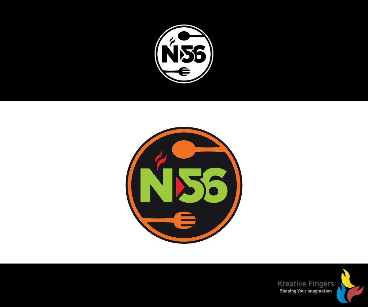 Playful, Masculine, Catering Logo Design for N56 by Kreative Fingers ...
