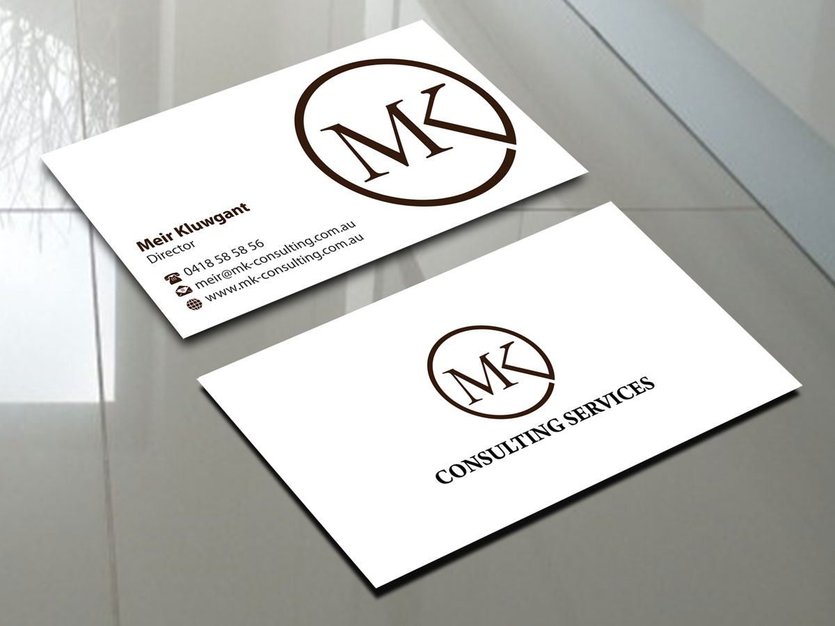 Serious, Professional, Consulting Business Card Design for MSK ...