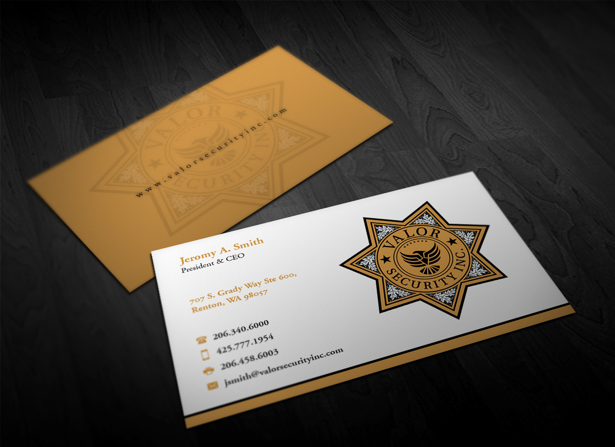 Serious, Professional, Security Guard Business Card Design for K9 Group ...