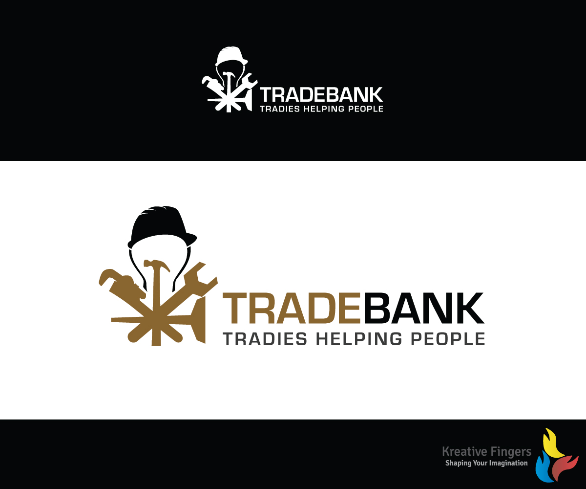 Bold, Playful, Bank Logo Design for TRADEBANK - tradies helping people ...
