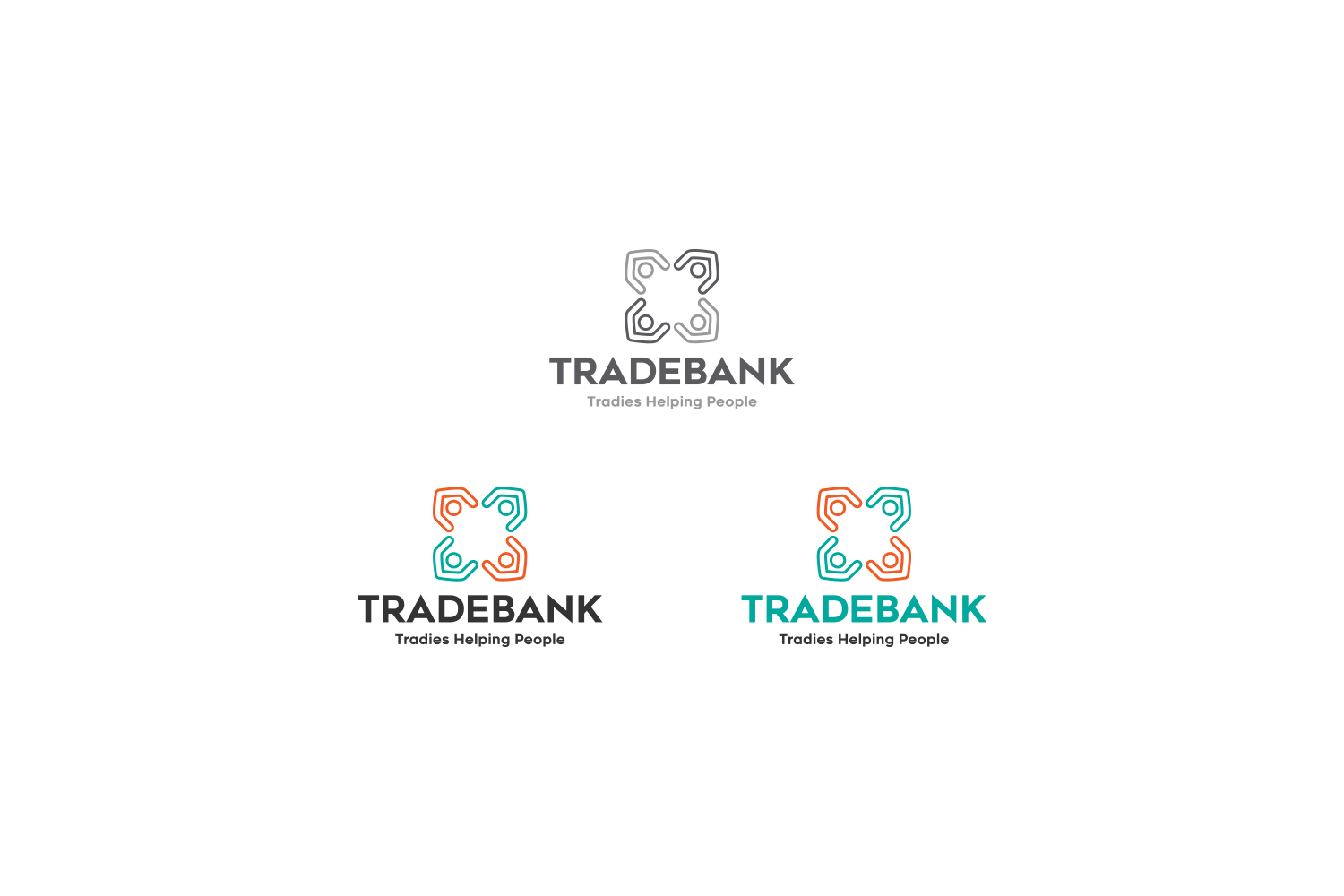 Bold, Playful, Bank Logo Design for TRADEBANK - tradies helping people ...
