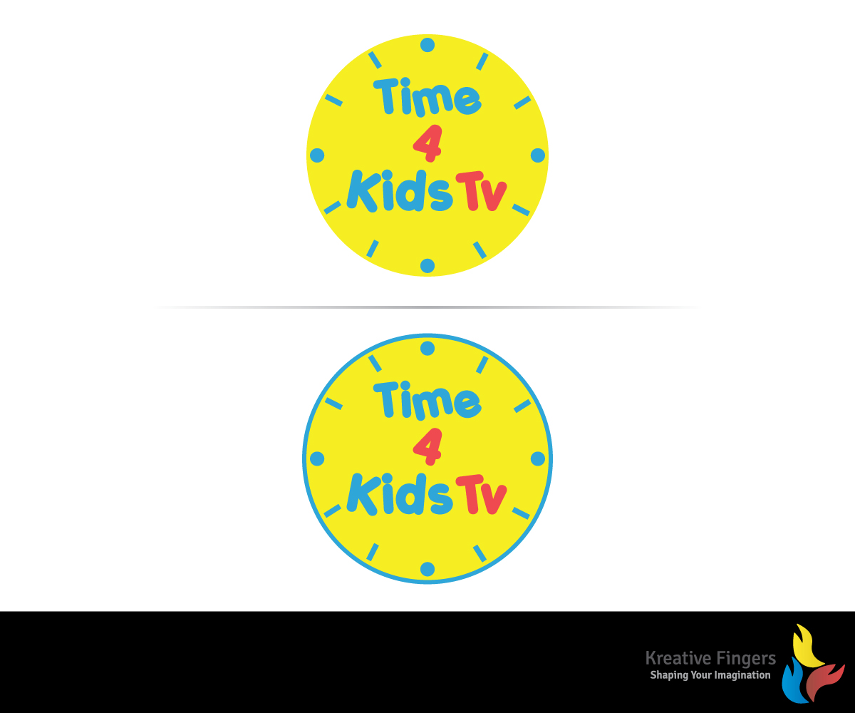 Playful, Colorful, Teacher Logo Design for Time 4 Kids Tv by Kreative ...