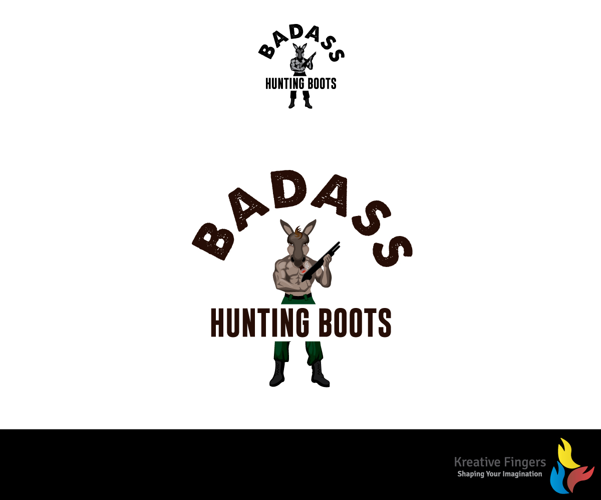 Masculine, Playful, Hunting Logo Design for Badass Hunting Boots by ...