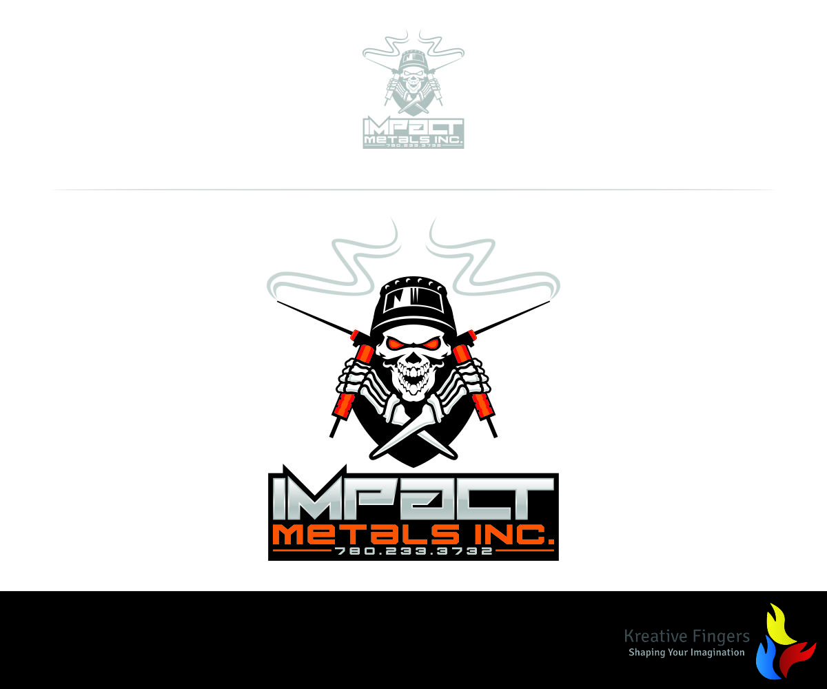 Impact Metals Company Sticker. As below you can see what I want but ...