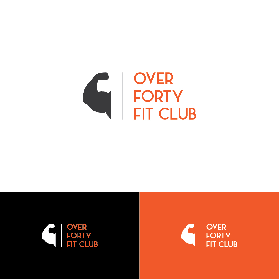 Masculine, Modern, Club Logo Design for Over Forty Fit Club (slogan ...