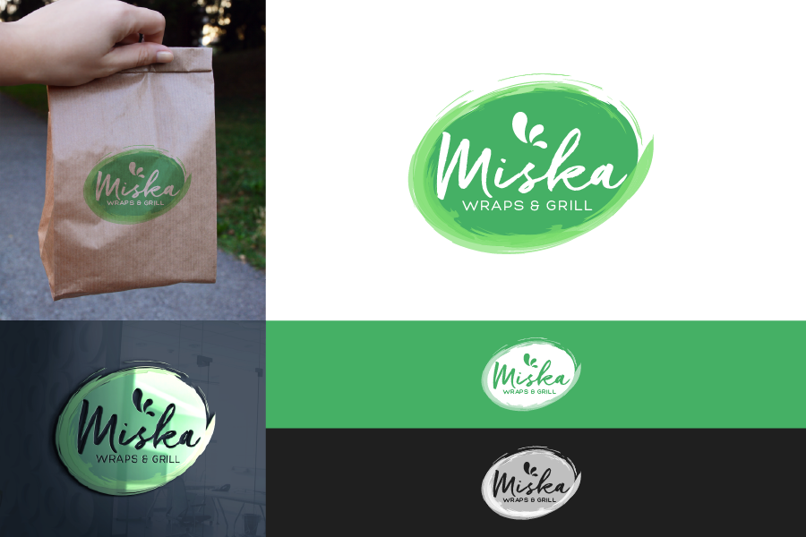 Colorful, Economical, American Restaurant Logo Design for Miska Wraps ...