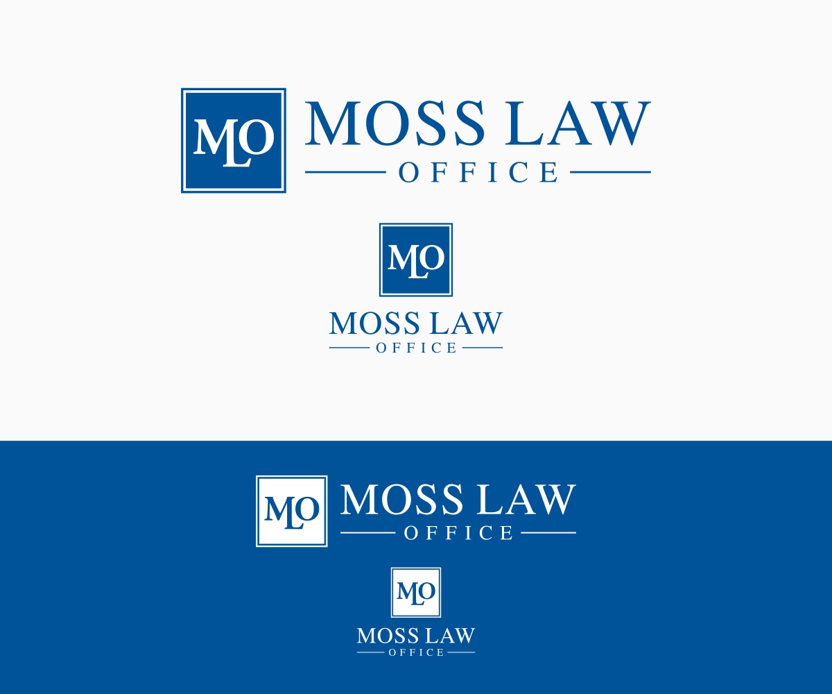 Masculine, Modern, Legal Logo Design for MLO Moss Law Office by B8 ...