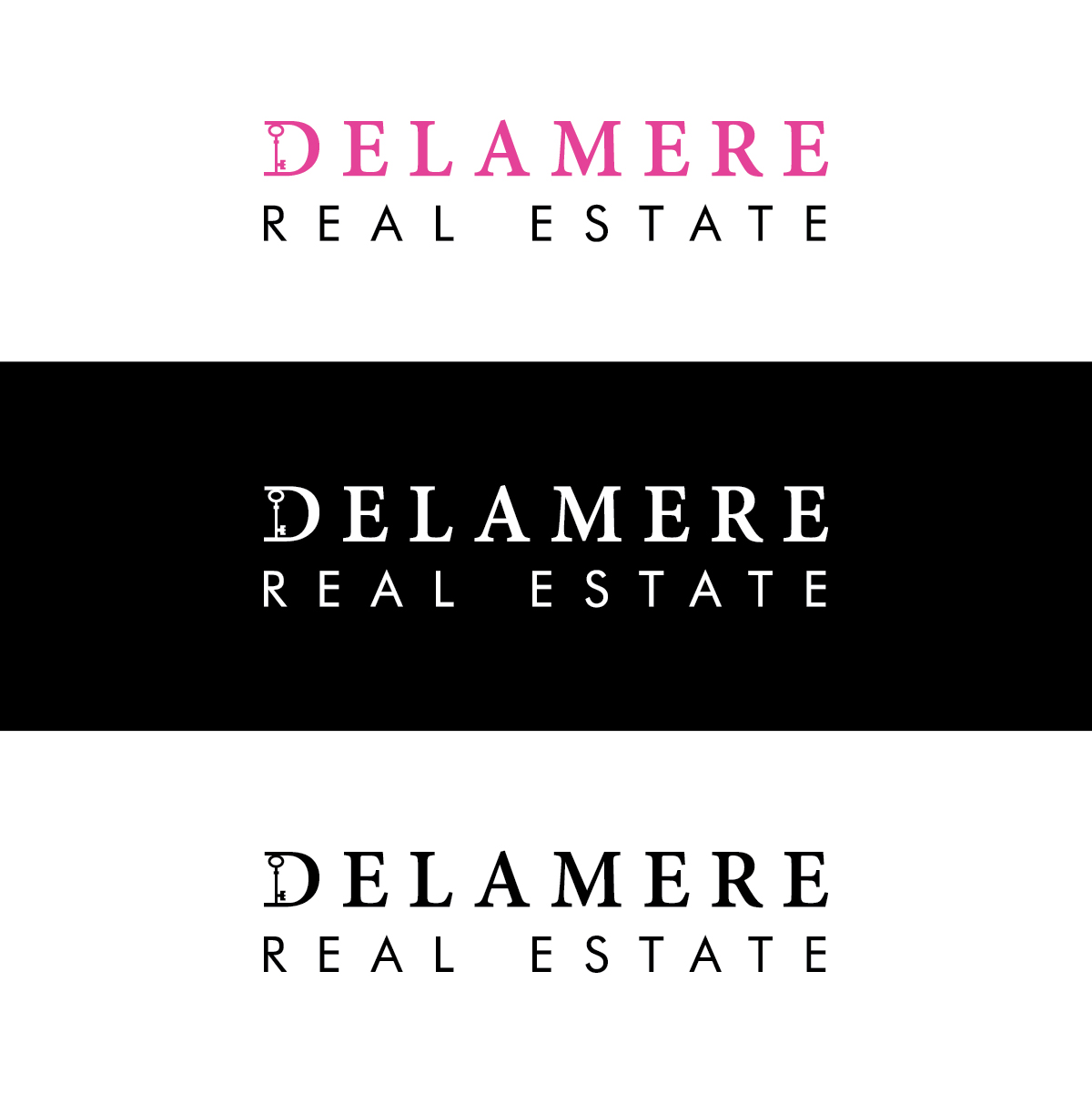 Modern, Upmarket, Real Estate Logo Design for Delamere Real Estate by ...