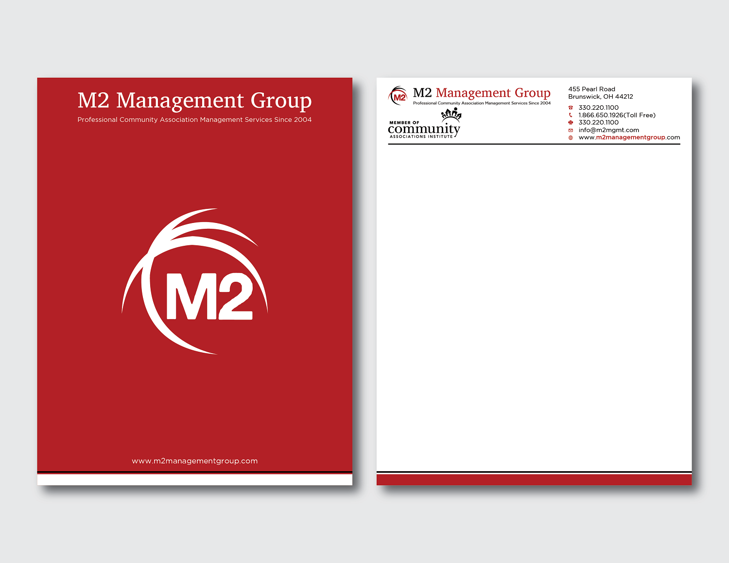 Professional, Serious, Property Management Stationery Design for M2 ...