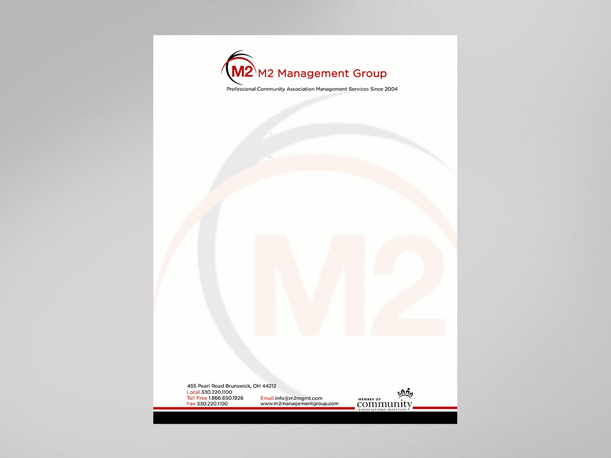 Professional, Serious, Property Management Stationery Design for M2 ...