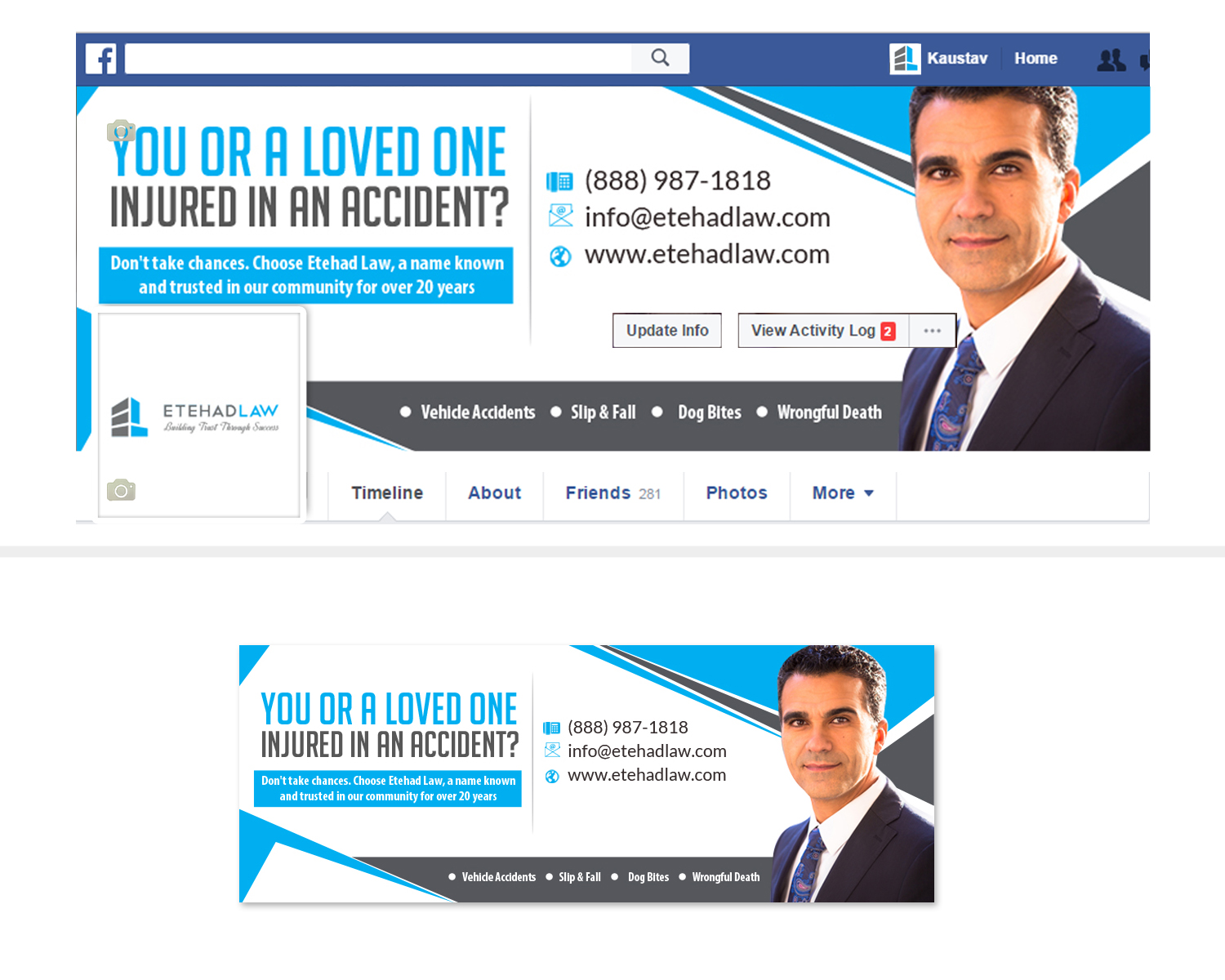 Modern, Personable, Law Firm Banner Ad Design for a Company by hih7 ...