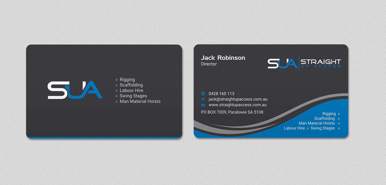 Bold, Serious, Construction Business Card Design for a Company by ...