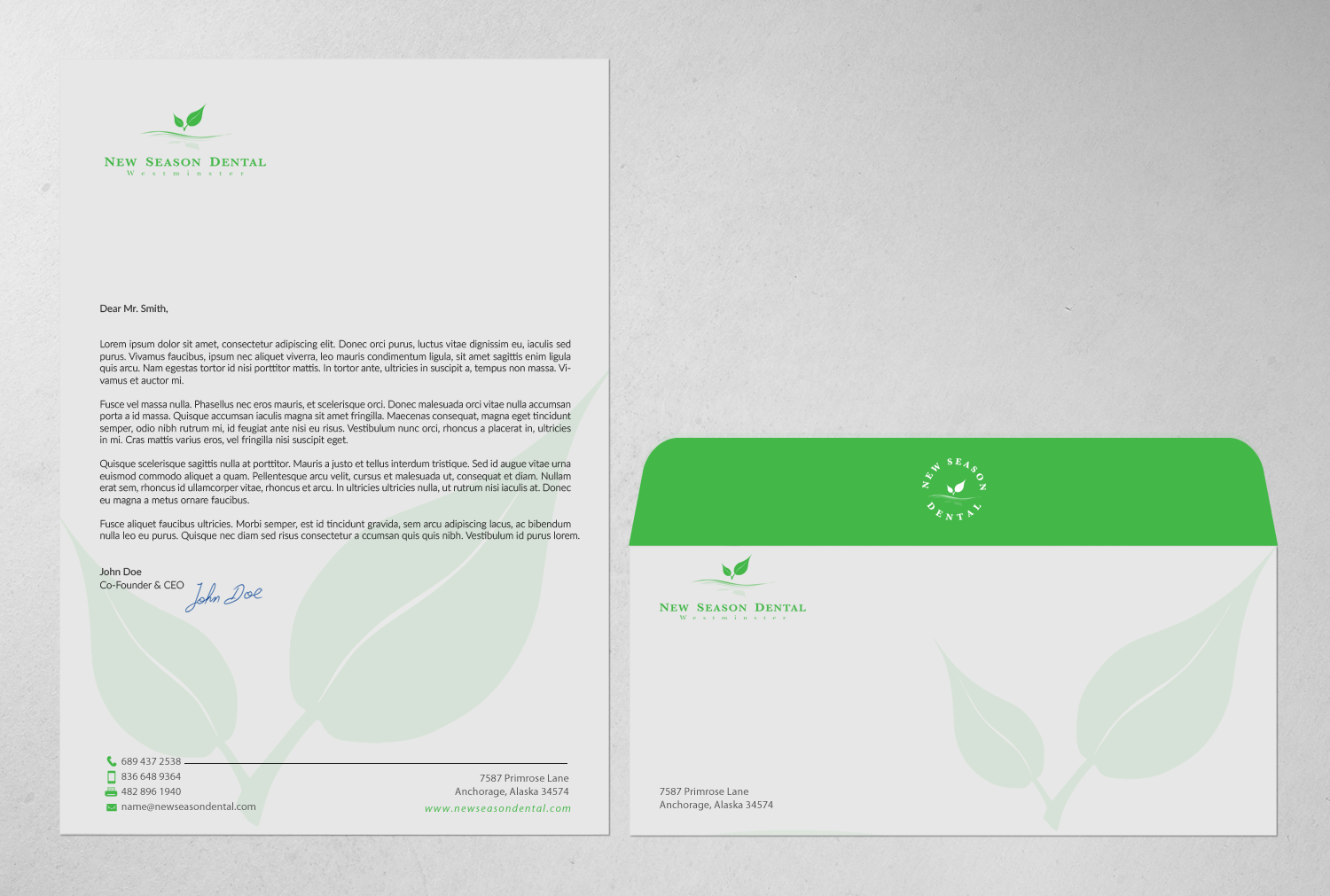 Modern, Upmarket, Dental Stationery Design for New Season Dental by ...