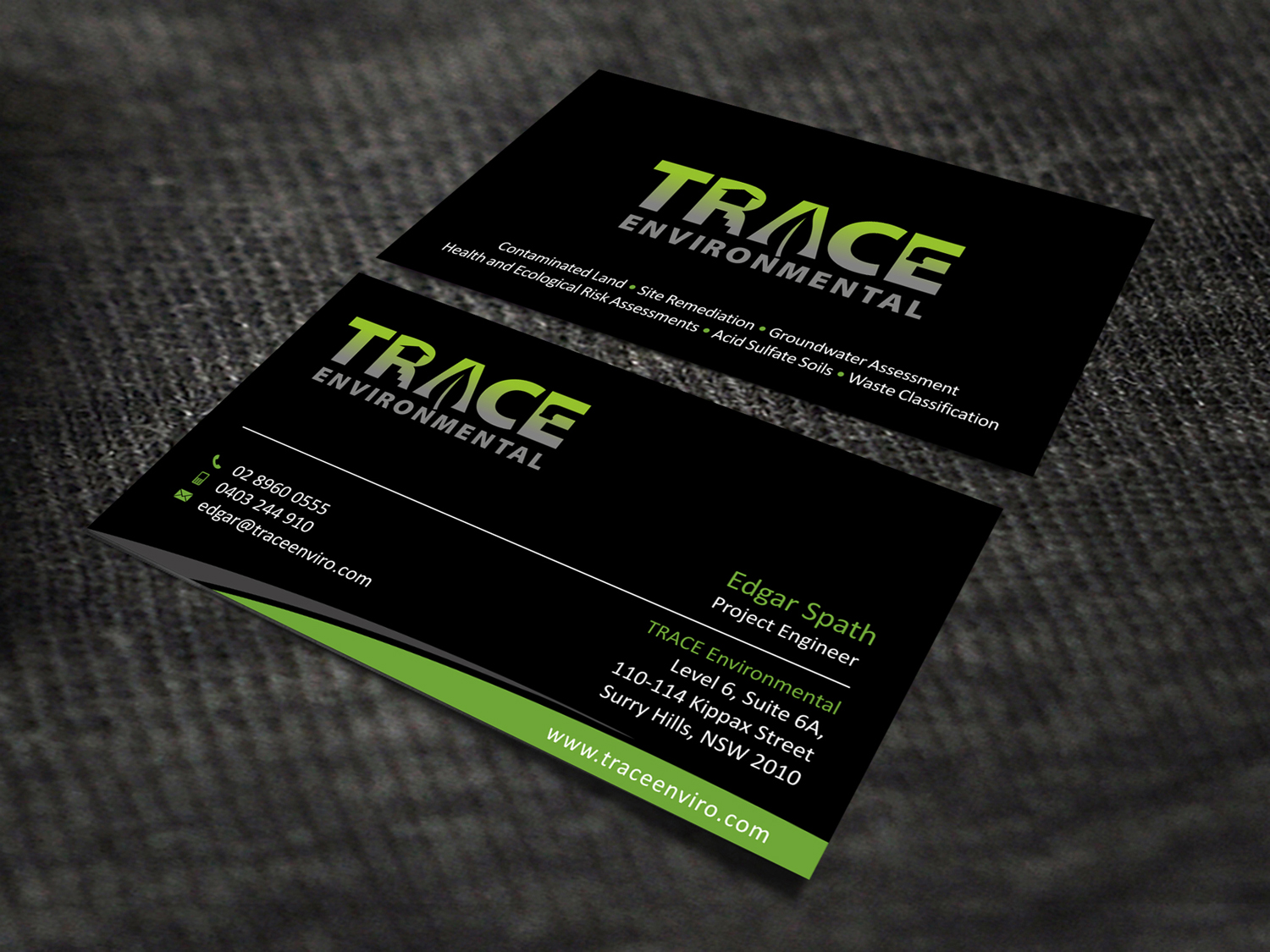Modern, Professional, Business Business Card Design for TRACE ...
