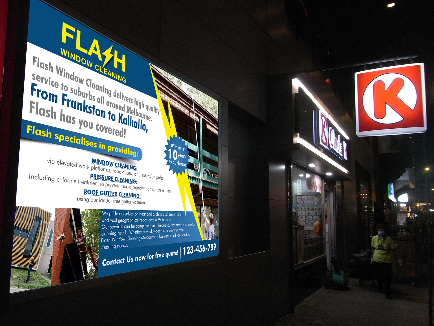 Modern, Professional, Window Cleaning Signage Design for Flash Window ...