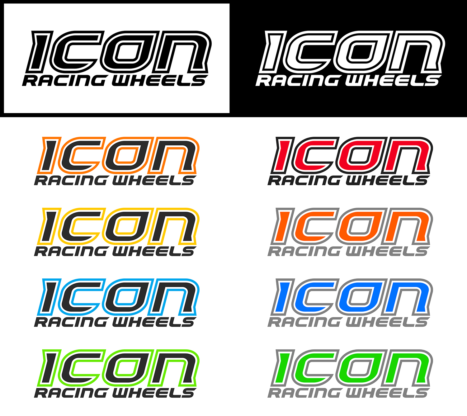 Masculine, Bold, Racing Logo Design for Icon Racing Wheels by nivleik ...